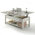 GUNAITO 41.73"Lift Top Coffee Table 4 in 1 Multi-Function Convertible ...