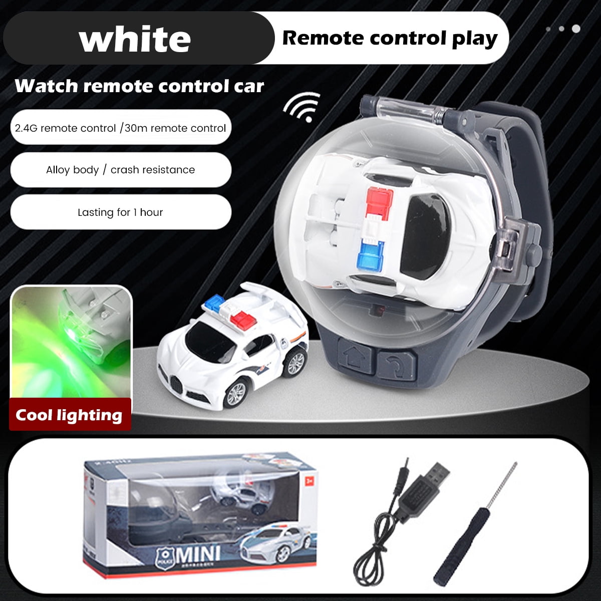 Mamamax Mini Remote Control Car Watch Toys,2.4 GHz Detachable Watch Car ...