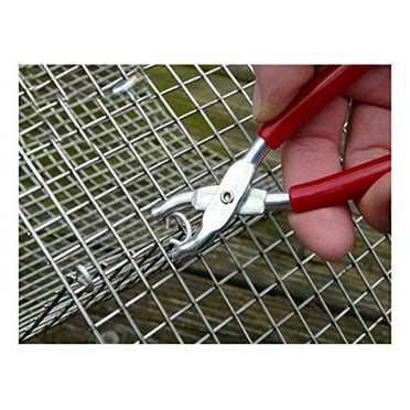 RITE FARM PRODUCTS J-Clip Pliers Tool for Rabbit Cage, Bird Cages, Live ...