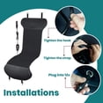 Zone Tech 12V Car Heated Seat Cover, Black, Universal Fit, Plugs into ...