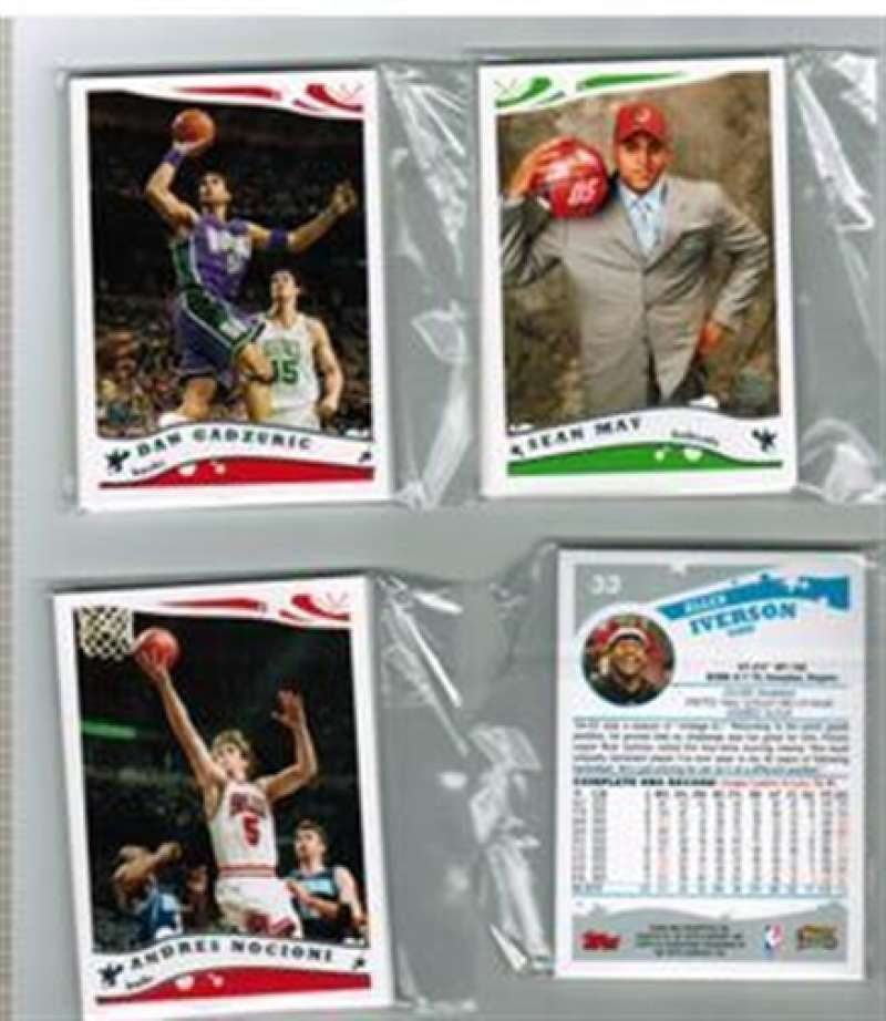 2005-06 Topps Toronoto Raptors Team Set 9 Cards Charlie Villanueva RC ...