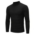 CONZONE Men's Base T-Shirts Long Sleeve Fleece T Shirts for Men Casual ...
