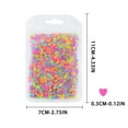 Fluorescent Heart Shape Nail Sequins, 3-Pack Colorful DIY Fillings for ...