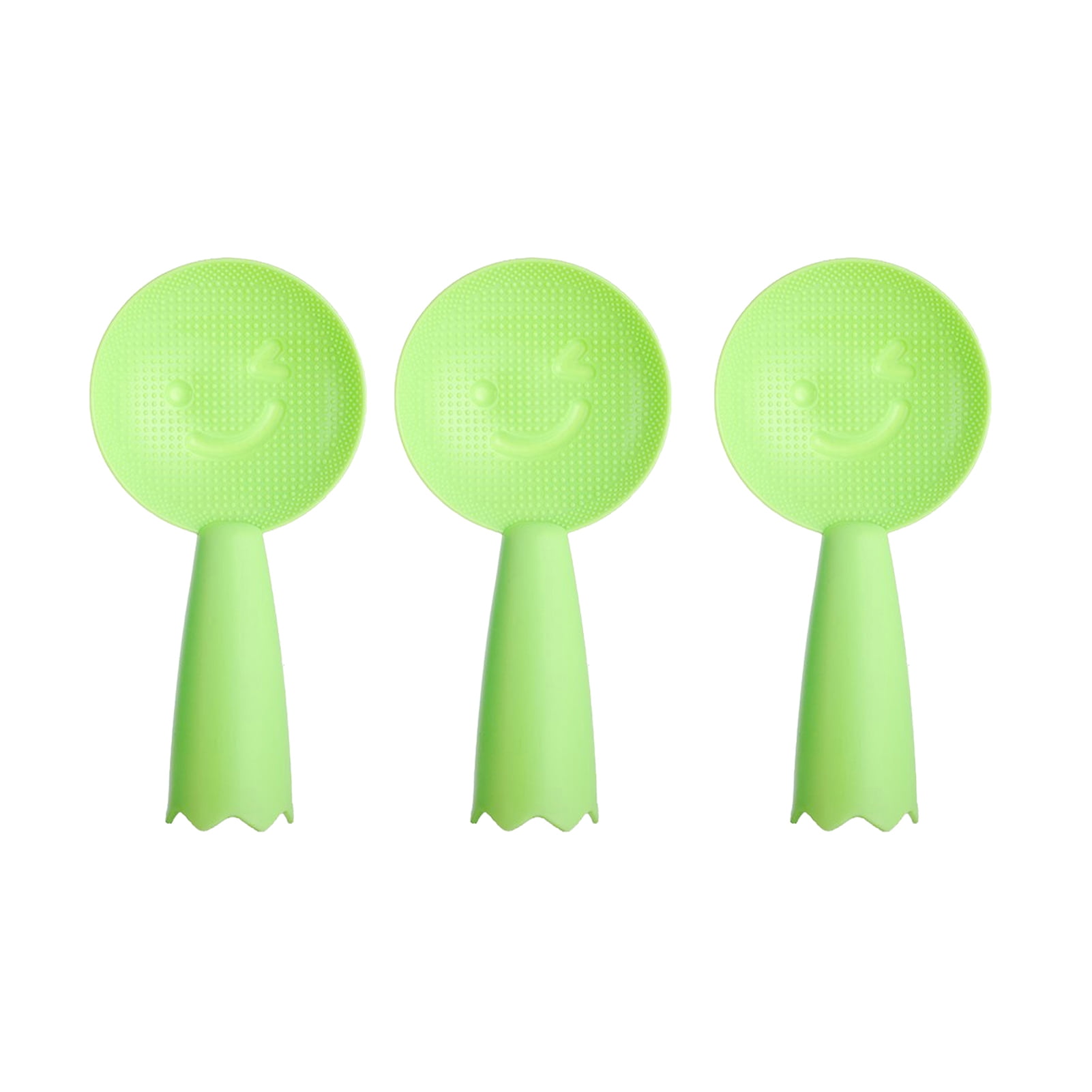 Mightlink 3 Pcs/Set Rice Spoons Heat Resistant Comfortable Grip Stand ...