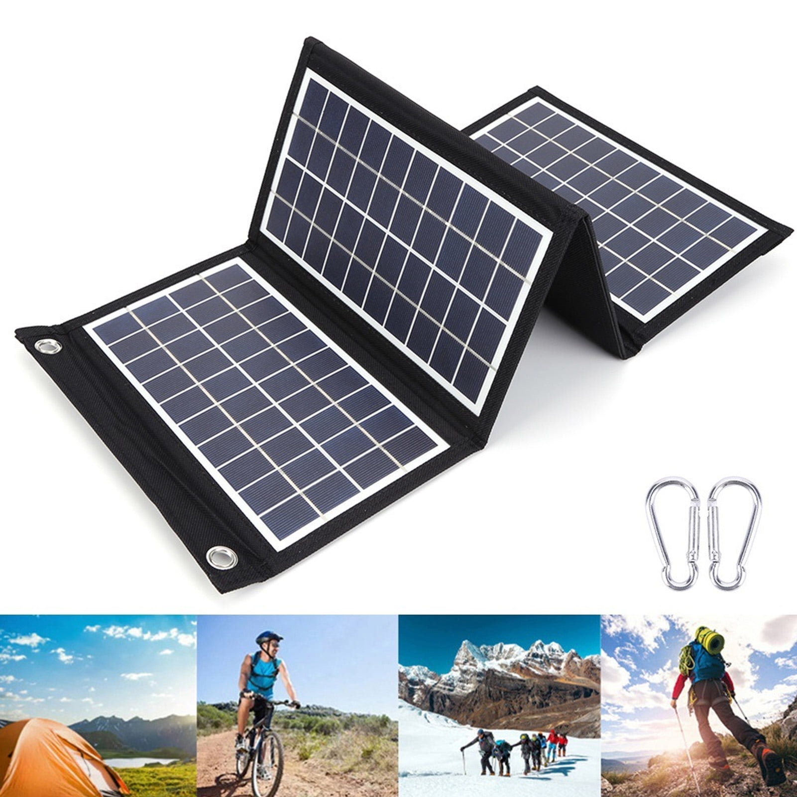 Cargador Solar Plegable, panel solar Portátil de 30 W Eco Friendly 5V ...