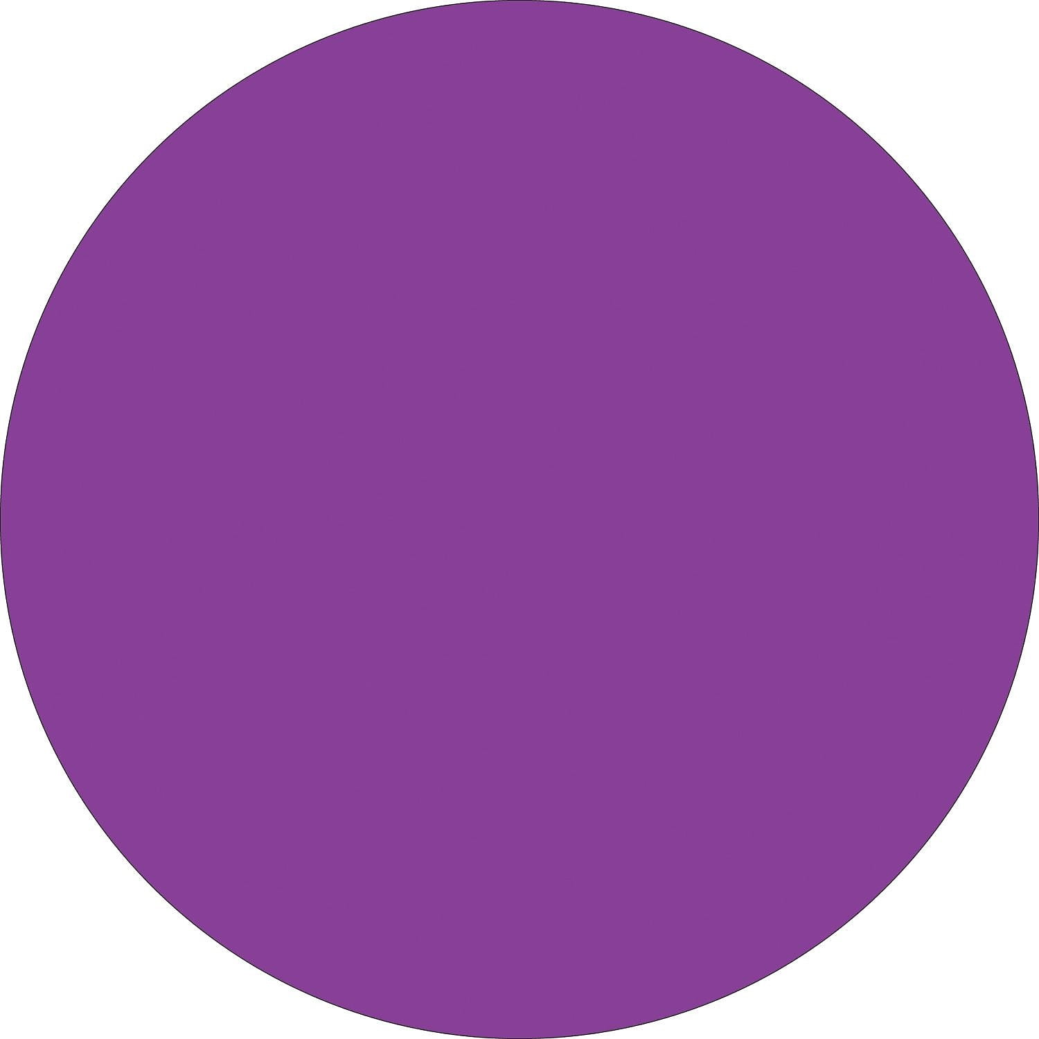 Tape Logic Inventory Circle Labels 4" Purple 500/Roll DL615M - Walmart.com