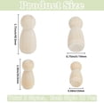 20Pcs 2 Styles Unfinished Wood Puppet for Children's Painting and Art ...