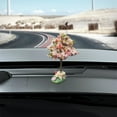 NIUBWJL Car Center Console Decoration Simulation Flower Tree ...