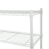 Hyper Tough 4-Tier Wire Shelf Unit, White, Garage Storage, Storage Rack ...