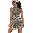 Aplkyhs Aztec Cow Print Workout Athletic Dresses Lightweight Golf Dress ...