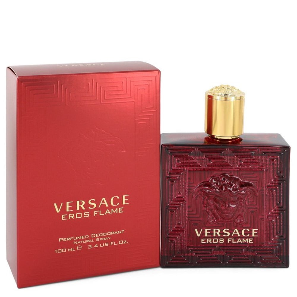 Versace Eros Flame by Versace Natural Perfume Deodorant for Men, 100 ml ...
