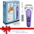 3 IN 1 Womens Electric Razor, Painless Lady Shaver Waterproof Wet & Dry ...