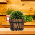 Gongc Whiskey Barrel Planter Rustic Flower Box for Small Plants ...