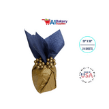 Navy Blue Tissue Paper Squares, Bulk 24 Sheets, Premium Gift Wrap for ...