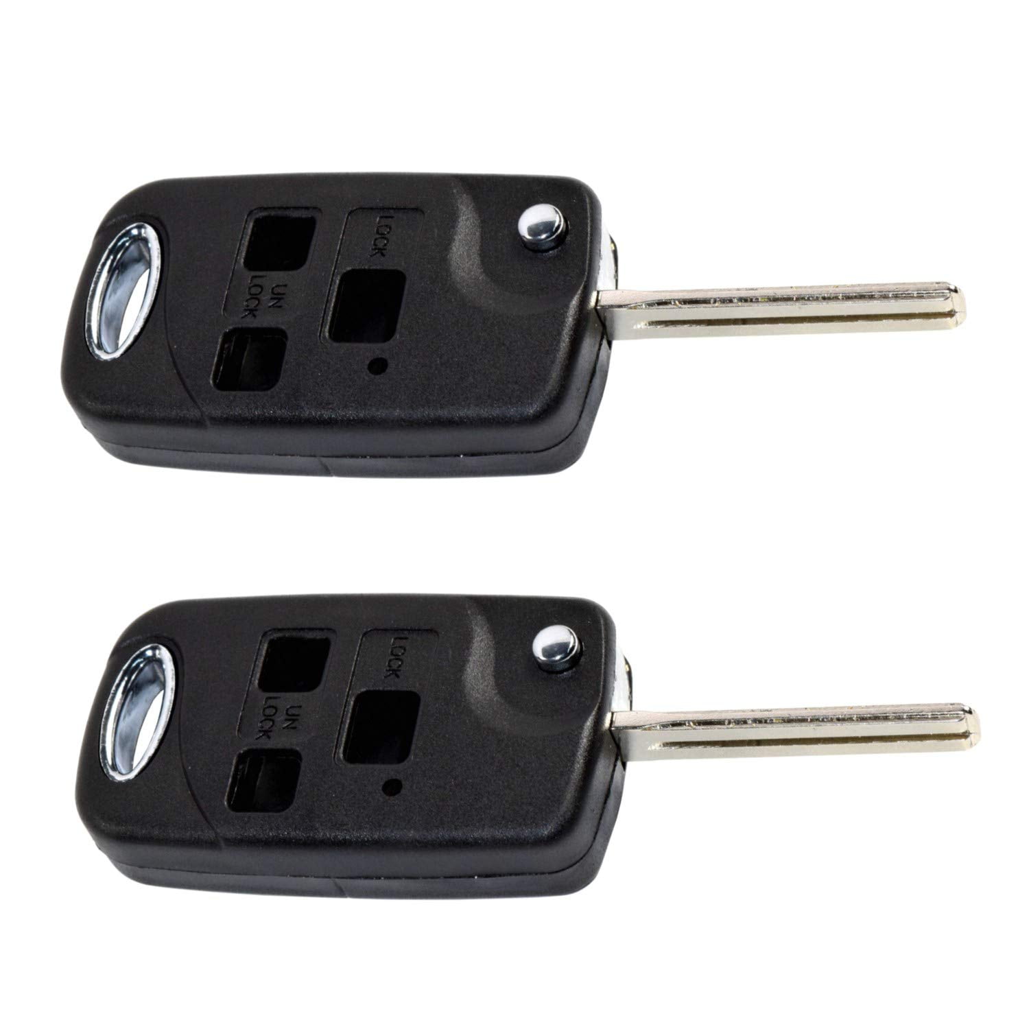 HQRP 2-Pack Upgrade Remote Flip Folding Key Fob Shell Case Keyless ... HQRP 2-Pack Upgrade Remote Flip Folding Key Fob Shell Case Keyless ...