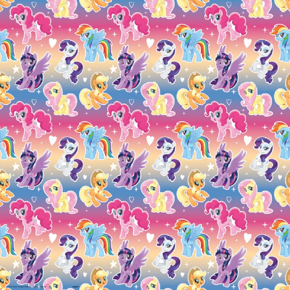 Gift Wrap - My Little Pony - 30 Inch X 5 Ft - Paper - 1 Roll - Walmart ...