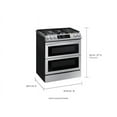 Samsung 6.0 Cu. Ft. Flex Duo Front Control Slide-in Gas Range ...