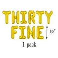 Gold Thirty Fine Balloon Banner Thirty Party Balloons Men Women 30th ...