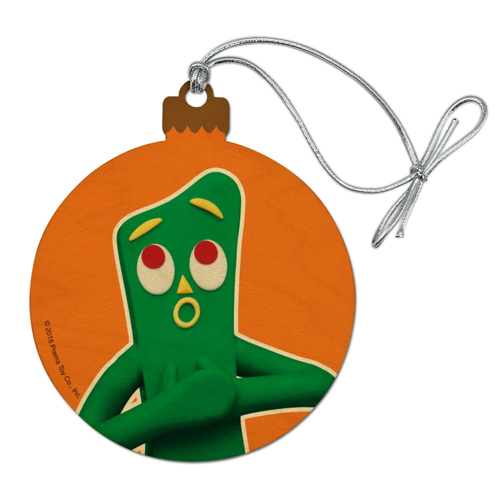 Gumby Singing Clay Art Wood Christmas Tree Holiday Ornament - Walmart.com