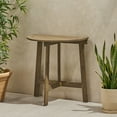 Outdoor Half Round Folding Bistro Table, Acacia Wood Desktop for Patio ...