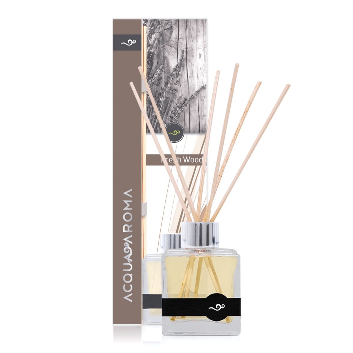 Acqua Aroma Fresh Wood Reed Diffuser 3.4 FL OZ (100ml) Gift Set - Walmart.com