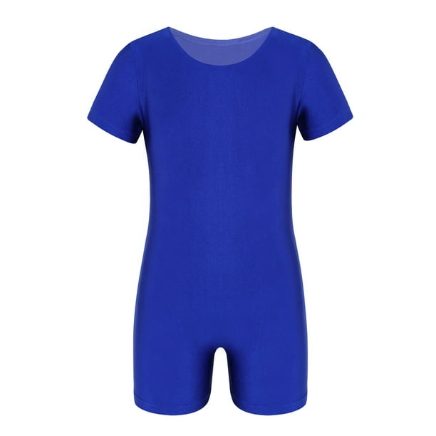 iEFiEL Kids Girls Basic Short Sleeve Gymnastic Ballet Dance Leotard ...