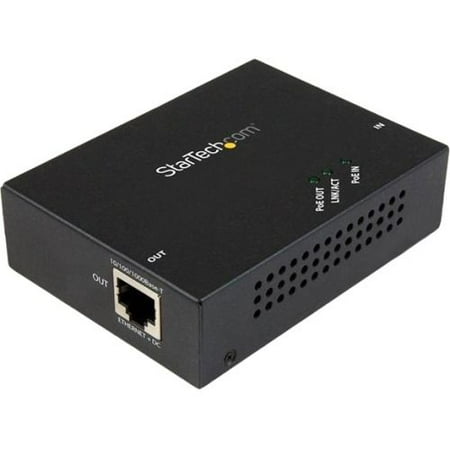 StarTech.com Gigabit PoE+ Extender - 802.3at/af - 100m (330ft) - Power ...