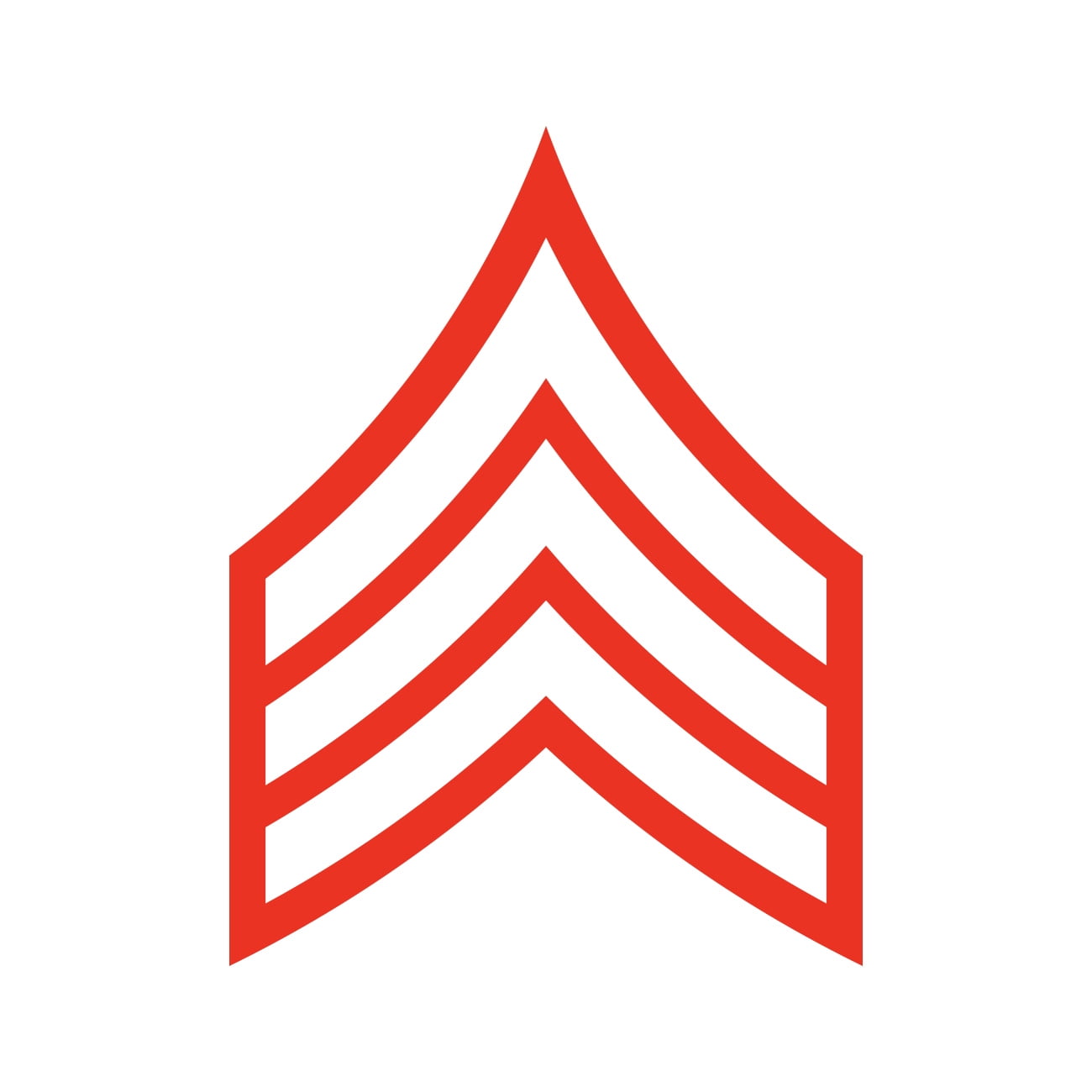 E-5 Sergeant Rank Sticker Decal Die Cut - Self Adhesive Vinyl ...