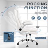 Homall Executive High-Back Office Chair with Flip Arms, Adjustable ...