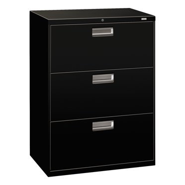 HON 5 Drawers Lateral Lockable Filing Cabinet, Black - Walmart.com