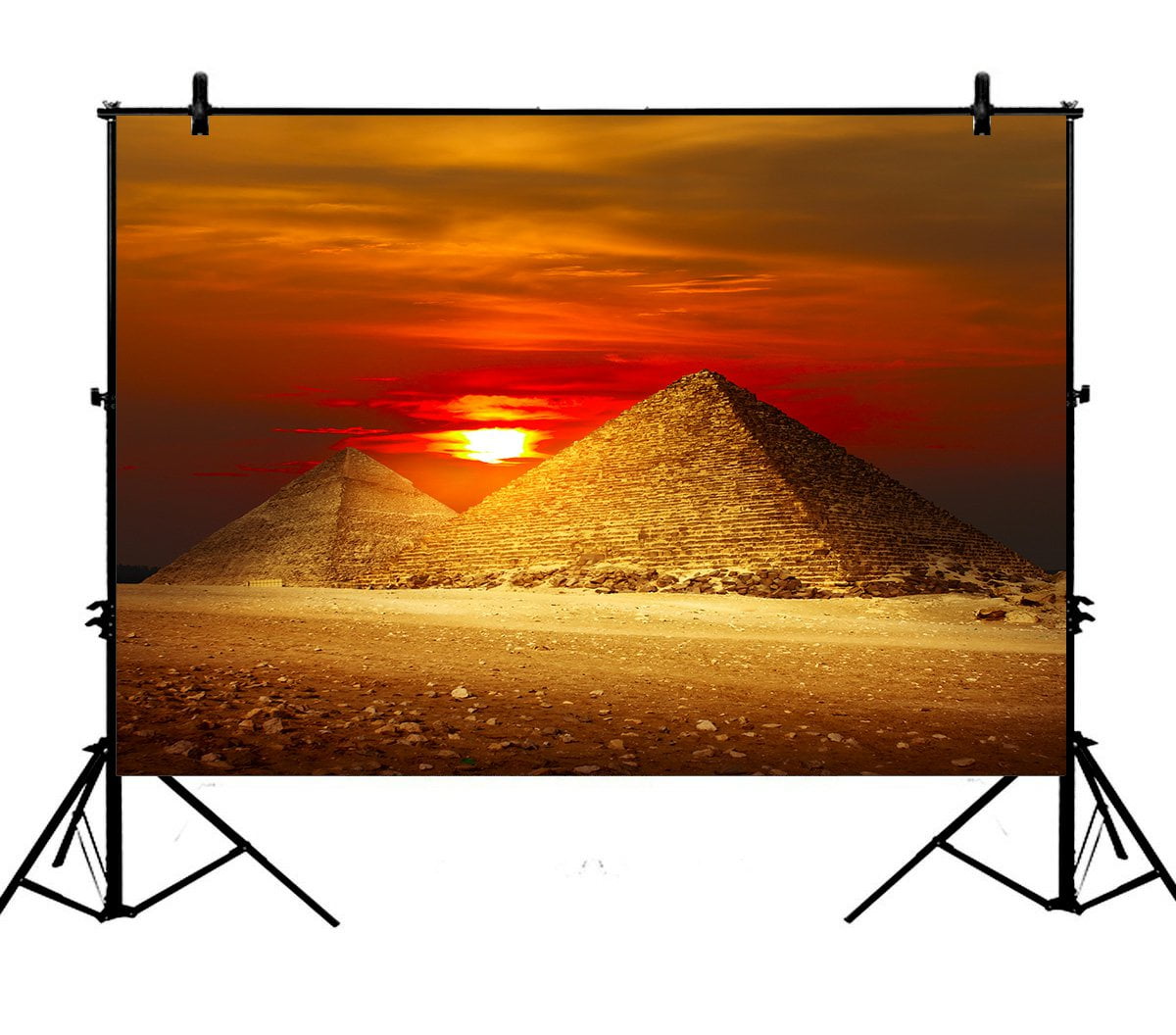 PHFZK 7x5ft City Landscape Backdrops, Egyptian Pyramids in Giza Valley ...