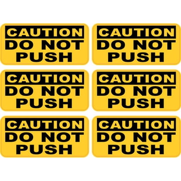 StickerTalk Caution Stripes Vinyl Sticker, 10 inches x 3 inches ...
