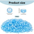 1500Pcs Transparent Acrylic Beads Horizontal Hole Mixed Letters Flat ...