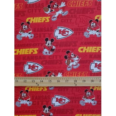 Kansas City Chiefs 58" 100% Cotton Logo Sports Sewing & Craft Fabric 10 ...