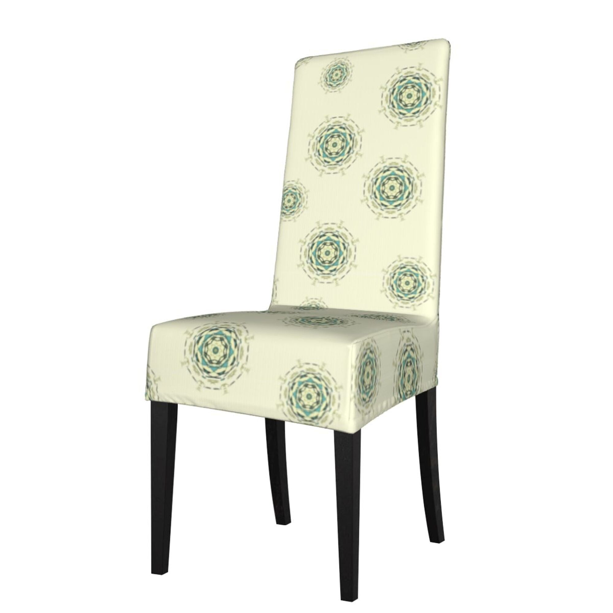 ZICANCN Yellow Abstract Circles Chair Protectors Seat Covers , Dining ...