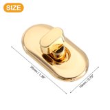 Uxcell 6 Pack Alloy Turn Lock Clasp Purse Closures Twist Lock Bag ...