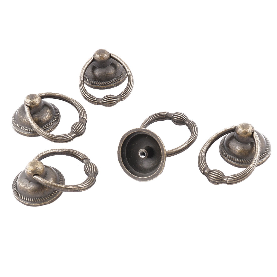 Uxcell Furniture Metal Cabinet Drawer Dresser Ring Pull Handle Knob ...