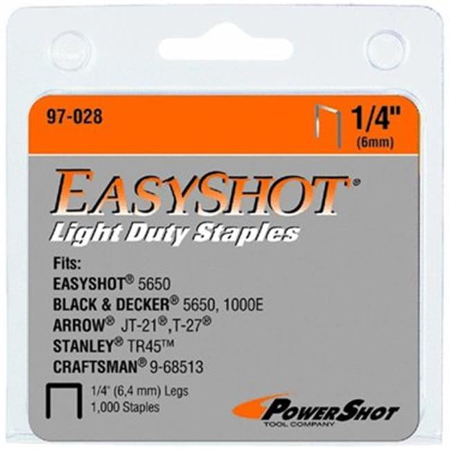 Arrow 97-028 0.25 in. Easy Shot Light Duty 1000 Staples - Walmart.com