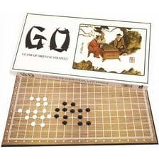 Game of Go Set with Wooden Board & Complete Set of Stones - Walmart.com