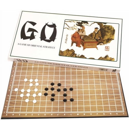 Game of Go Set with Wooden Board & Complete Set of Stones - Walmart.com
