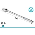 Extra Long Handle 1/2-Inch Drive Ratchet, 90-Tooth Ratchet Wrench with ...