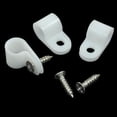 100 Packs 3/8 Inch Heavy Duty R-Type Cable Clip Wire Clamp, Durable ...