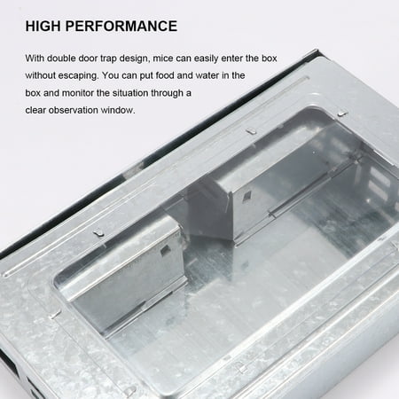 2pcs Mouse Traps Humane Mice Catcher No Kill Mouse Catching Box Mice ...