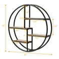 Costway Hanging Storage Shelf Round Circular Wall-Mounted 4-Tier Rack ...
