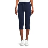 RealSize Women's French Terry Cloth Capri Pants with Pockets, XS-XXXL ...