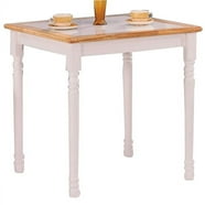 Tara Tile Top Table, White/Natural - Walmart.com