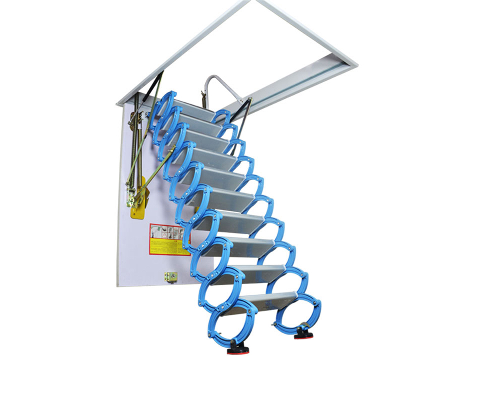 INTSUPERMAI Ceiling Hidden Stairs Telescopic Hatch Ladder Carbon Steel ...