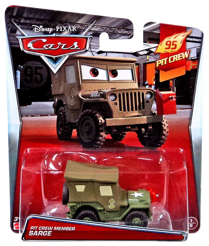 Disney Cars Die-Cast Figure, Pit Crew Sarge - Walmart.com