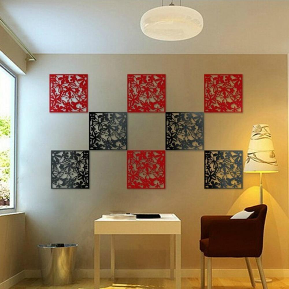 40x40cm Hollow Hanging Waterproof Stickers Screen Partition Decorative ...