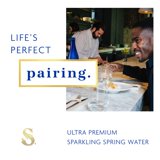 Saratoga Premium Sparkling Spring Water, 16 oz Blue PET Bottles, No ...